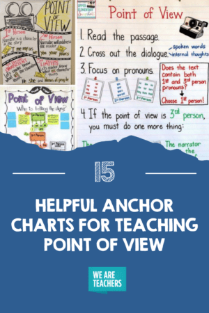 15 Helpful Anchor Charts for Teaching Point of View - We Are Teachers