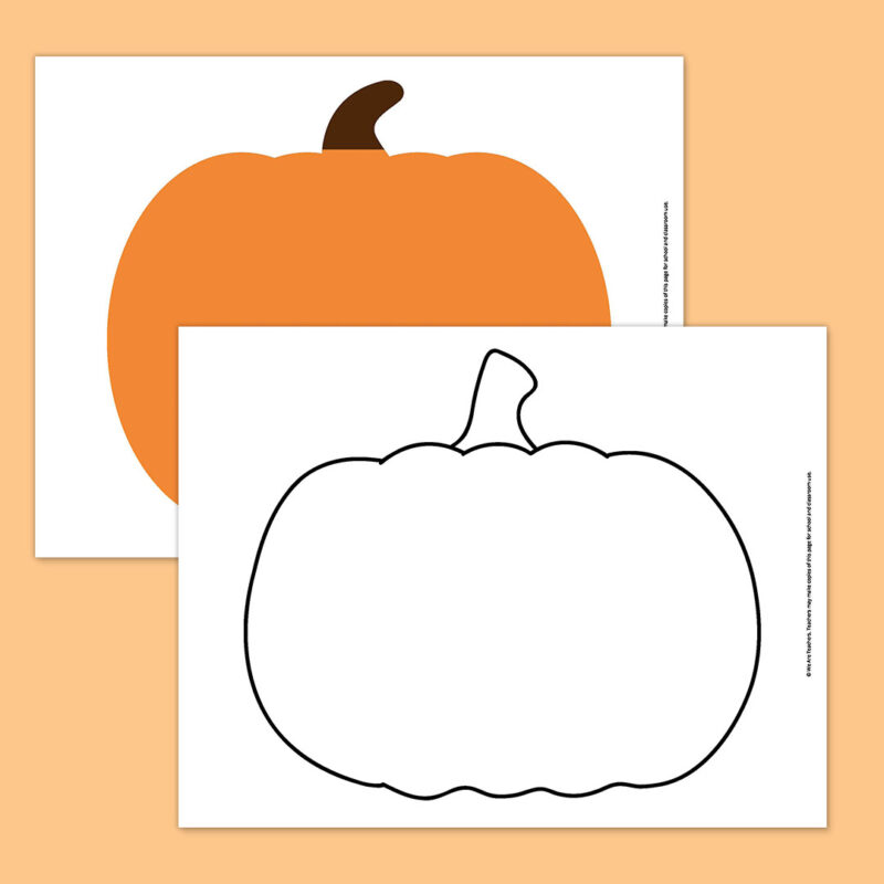Free Printable Pumpkin Template Bundle for Fall - Faberk