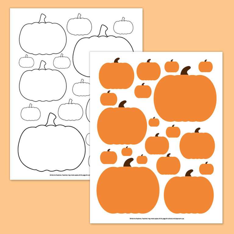 Free Printable Pumpkin Template Bundle for Fall