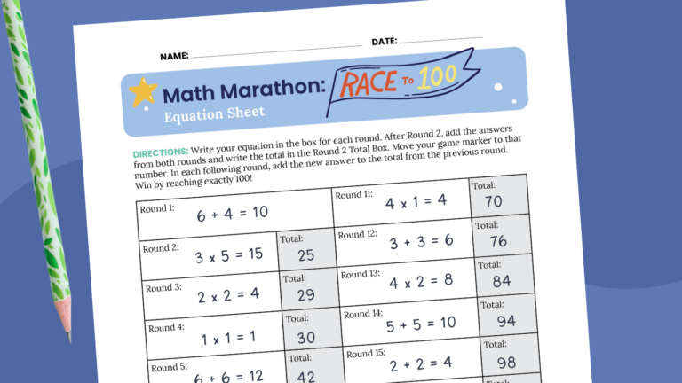 Get This Free Middle School Math Game! (Free Printable)