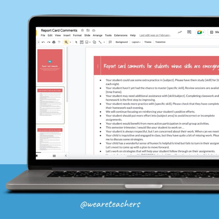 168 Report Card Comments, Plus Writing Tips (Free Printables)