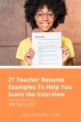 21 Teacher Resume Examples To Help You Score an Interview