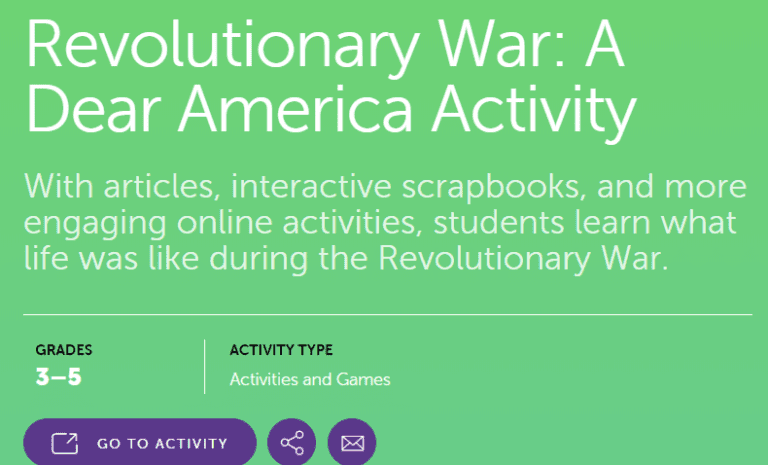 15 Websites and Activities to Teach Kids About The Revolutionary War ...