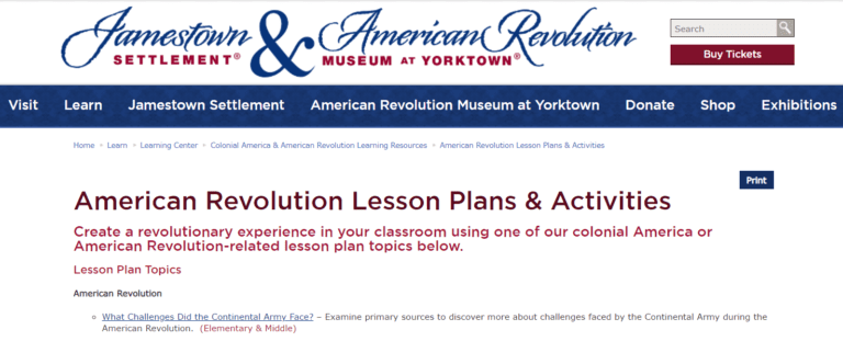 15 Websites and Activities to Teach Kids About The Revolutionary War ...