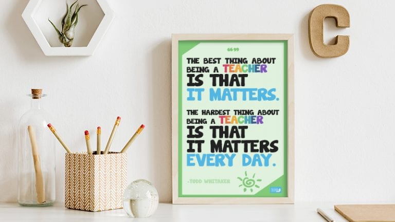 School Front Office Posters - Inspirational Quotes to Welcome Staff
