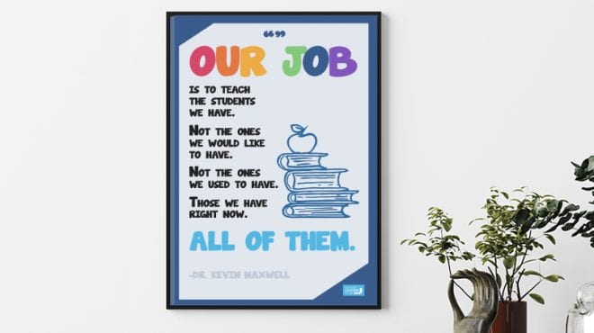 School Front Office Posters - Inspirational Quotes to Welcome Staff