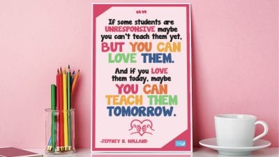 School Front Office Posters - Inspirational Quotes to Welcome Staff
