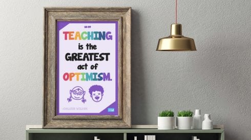 School Front Office Posters - Inspirational Quotes to Welcome Staff