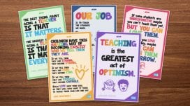 School Front Office Posters - Inspirational Quotes to Welcome Staff