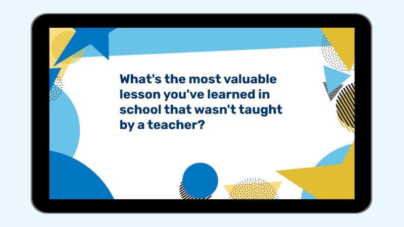 Free Slide Deck: Attendance Questions for Middle and High School