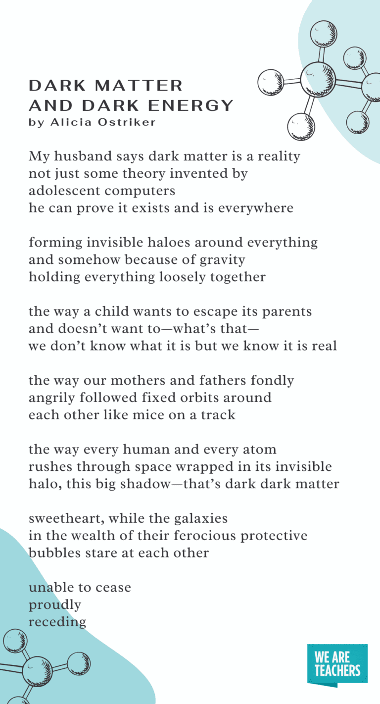 50 Science Poems for Students of All Ages - We Are Teachers