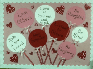 18 Lovely Valentine’s Day Bulletin Board Ideas
