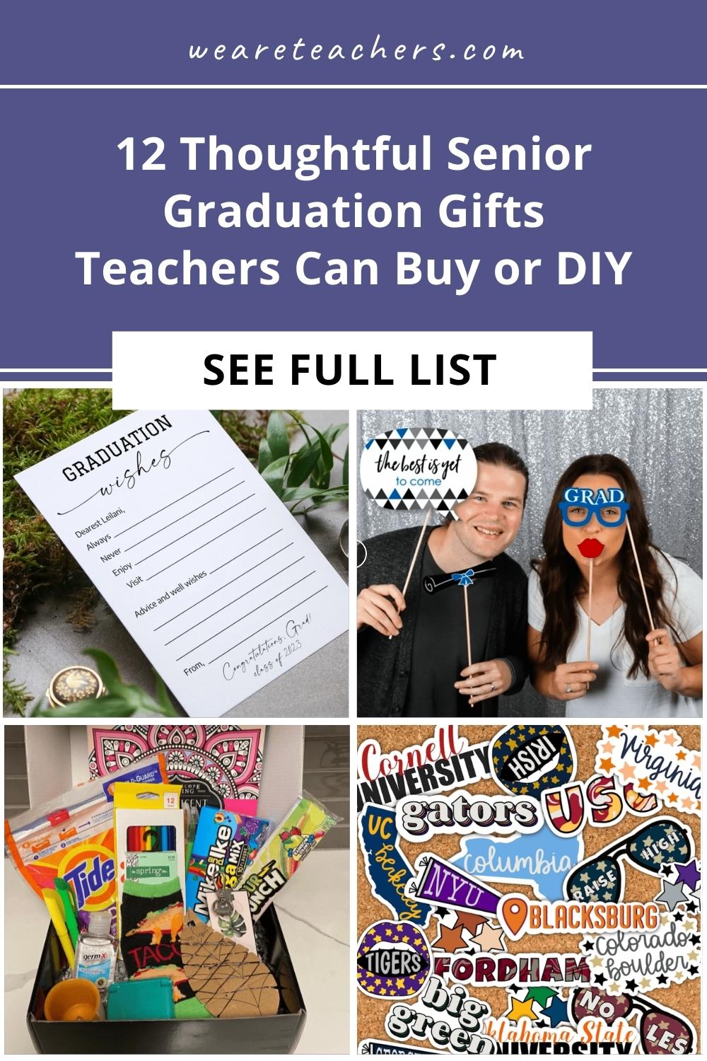 Senior Graduation Gifts Teachers Can Buy or DIY