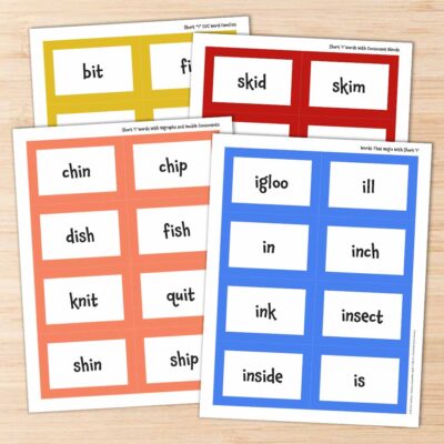 Short 'I' Words (Lists, Teaching Ideas, and Free Printables)