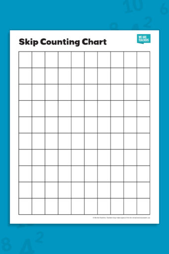 Free Skip-Counting Chart Printable Bundle - Dvonee.com