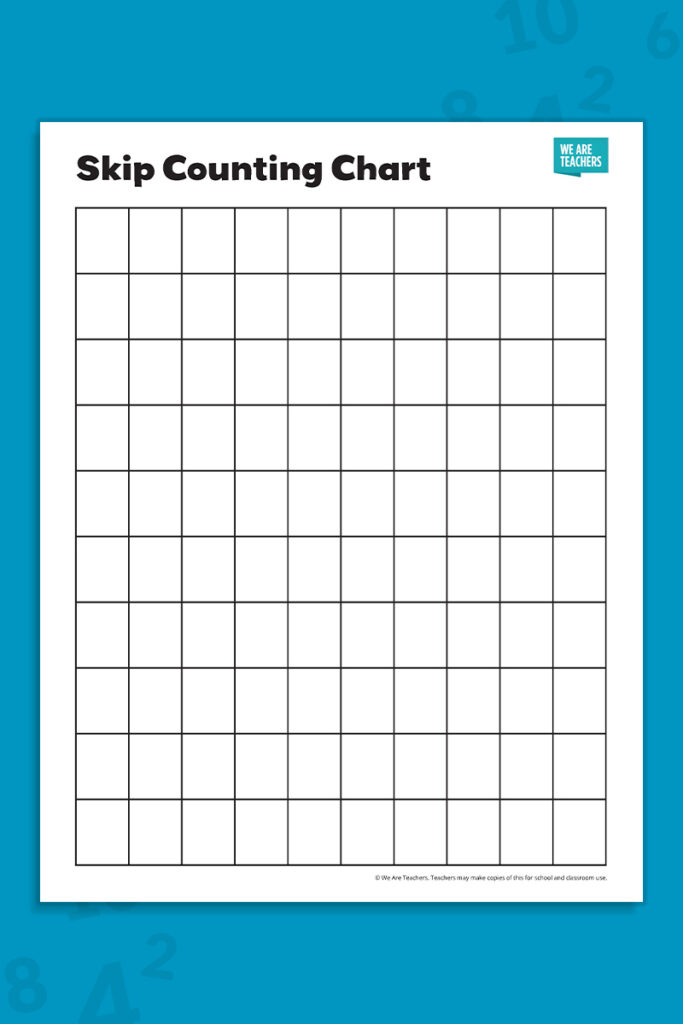 Free Skip-Counting Chart Printable Bundle