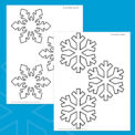 Free Snowflake Template Printable Bundle - Honct.com