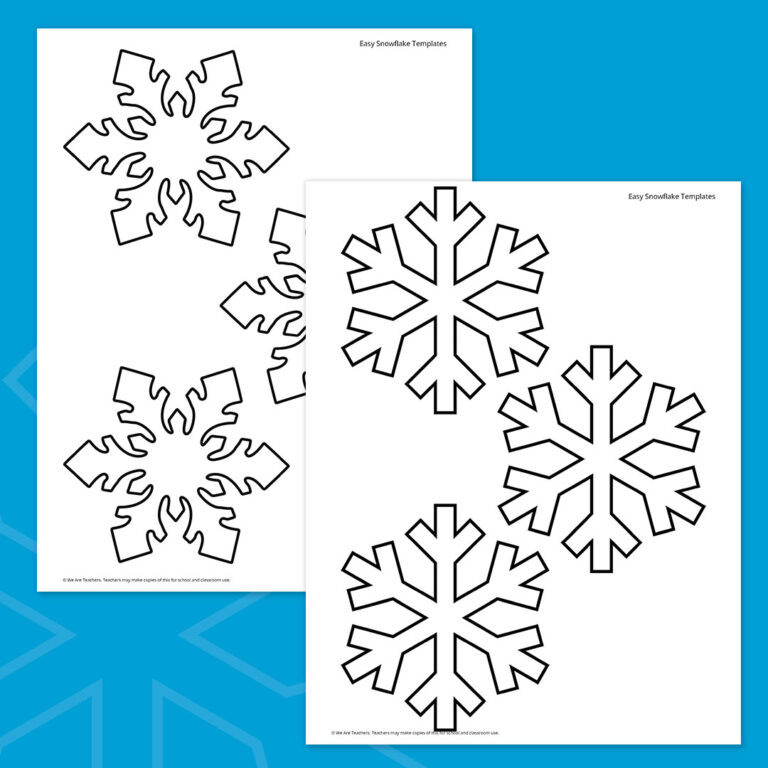 Free Snowflake Template Printable Bundle