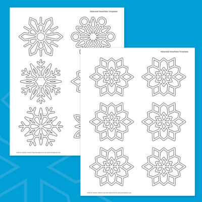 Free Snowflake Template Printable Bundle