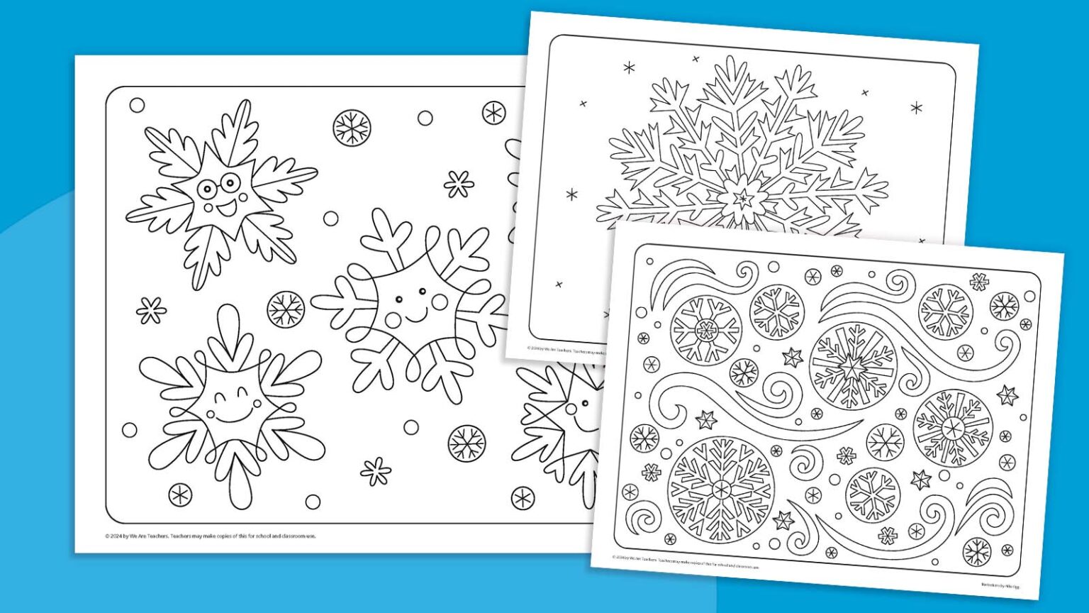 Snowflake Coloring Pages: Free Download - We Are Teachers
