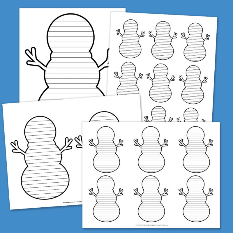 Free Snowman Template Printable Bundle for Winter