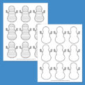 Free Snowman Template Printable Bundle for Winter