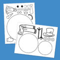 Free Snowman Template Printable Bundle for Winter
