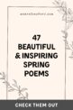 47 Beautiful and Inspiring Spring Poems