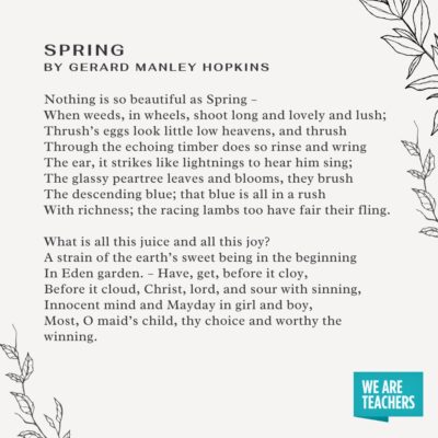 47 Beautiful and Inspiring Spring Poems