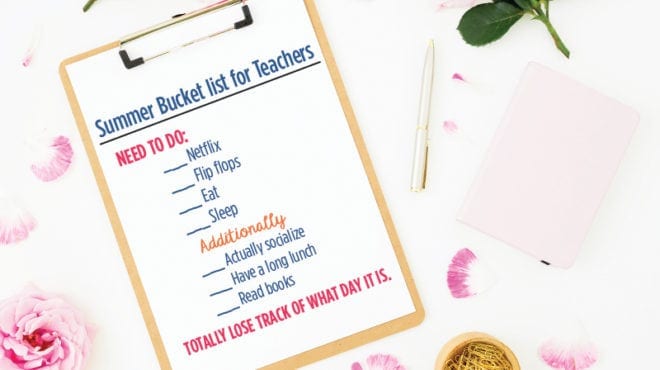The Fabulous Big Summer Bucket List for Teachers - We Are Teachers