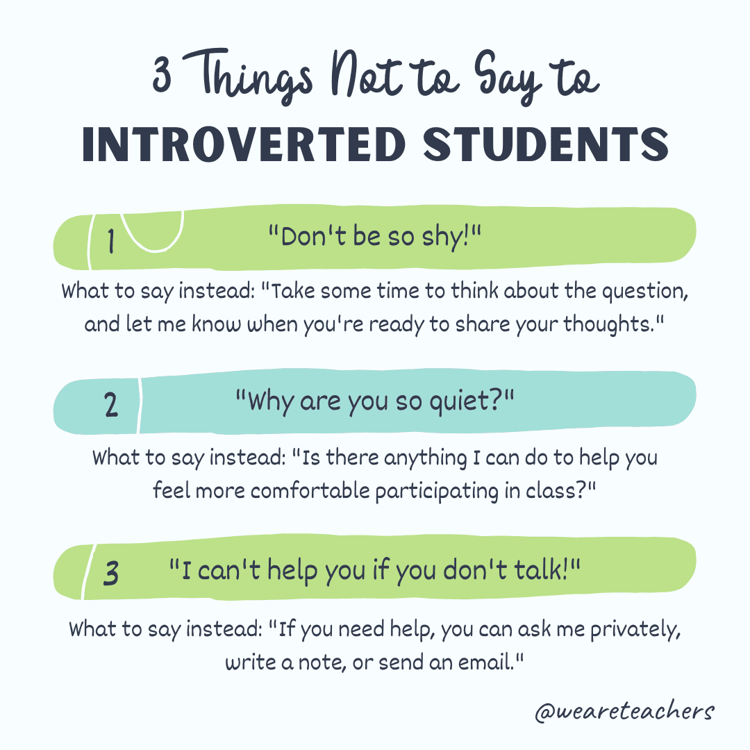 10 Ways To Support Introverts in the Classroom - We Are Teachers