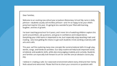 Teacher Introduction Letter to Parents Examples and Templates