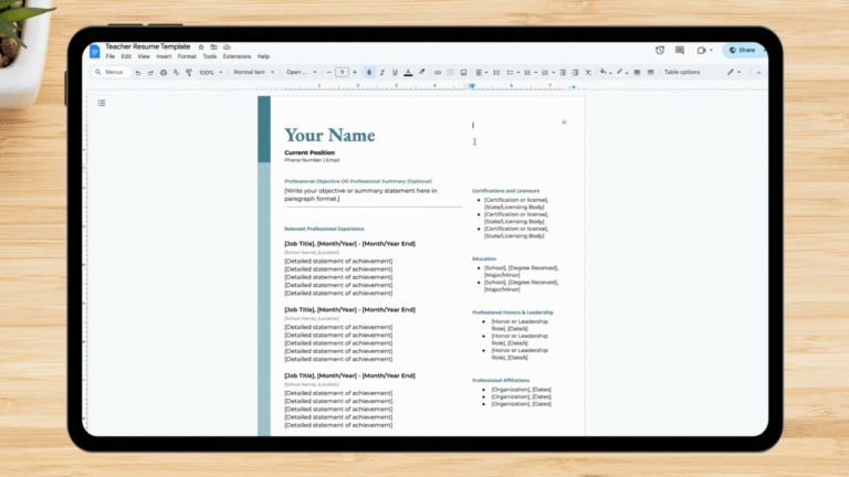 Free Teacher Resume Template and Tips + 21 Resume Examples