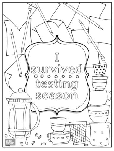 8 Free Adult Coloring Pages for Stressed Out Teachers