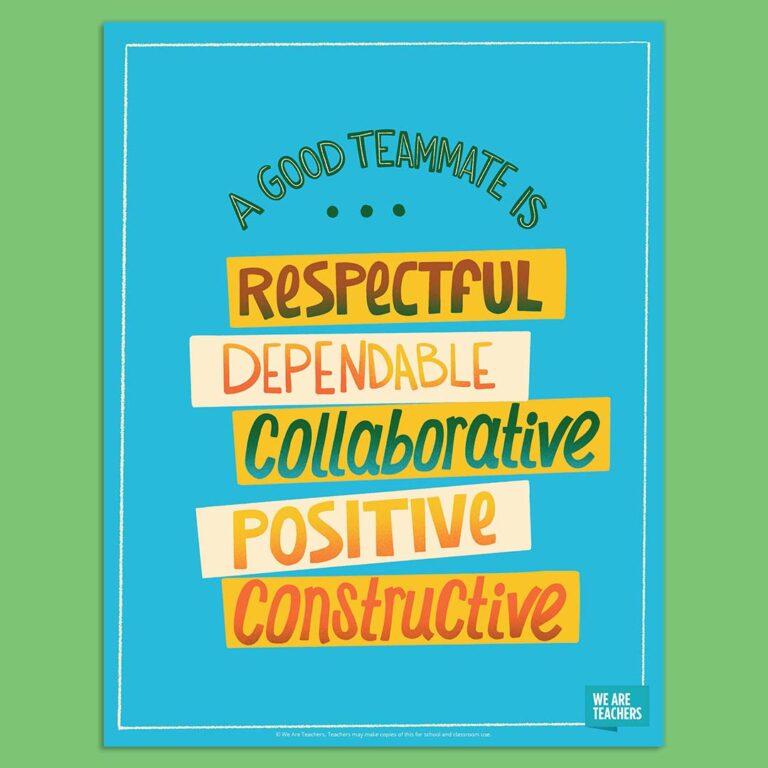 Teamwork Poster Set: Free Download for Classrooms