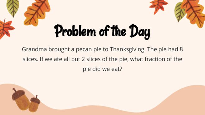 25 Thanksgiving Math Word Problems To Solve This Month