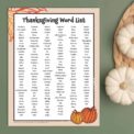 180+ Thanksgiving Words List (Free Printable!)