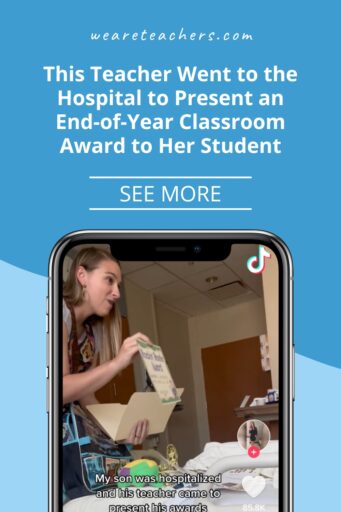 This Teacher Went to the Hospital to Present a Classroom Award