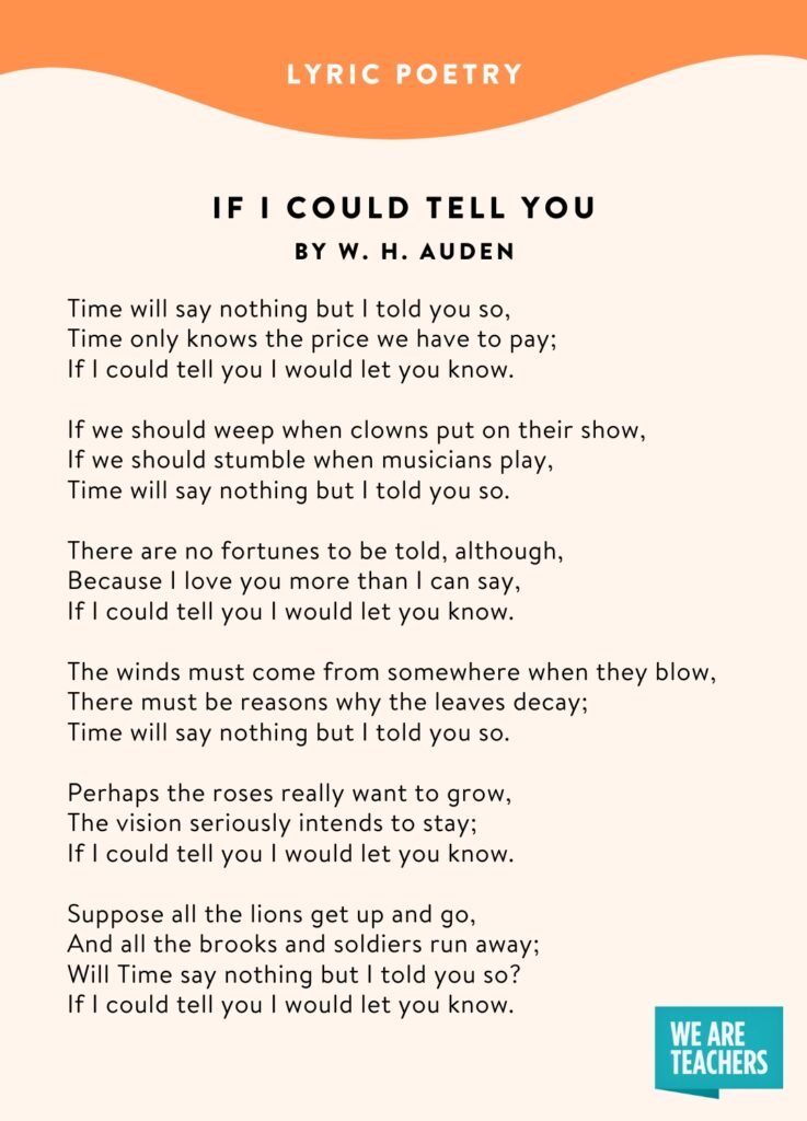 24 Types of Poetry, With Poem Examples (Plus Free Printables ...