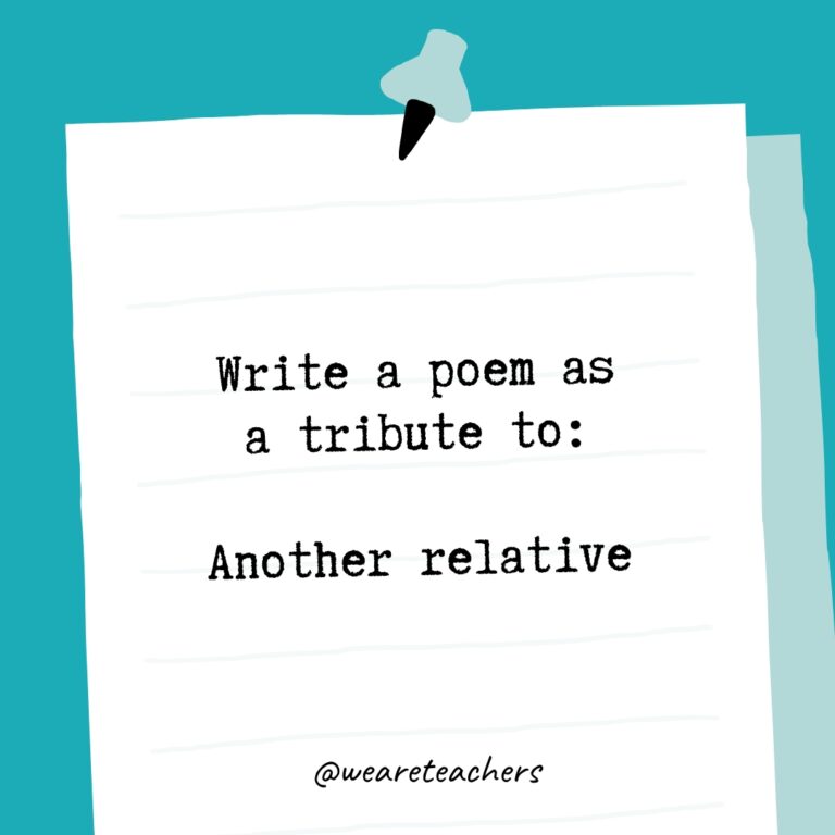 200+ Unique Poem Ideas and Prompts To Help Kids and Teens Get Started ...