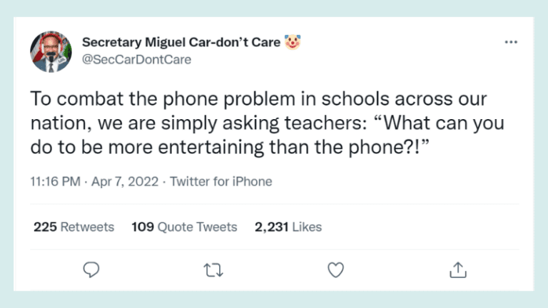This Parody Secretary of Education Account Is Everything