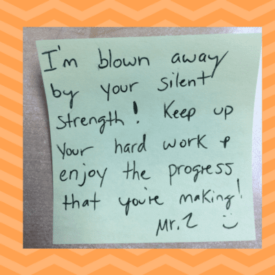 Why I Leave Positive Post-It Notes for My Fourth Graders Every Morning