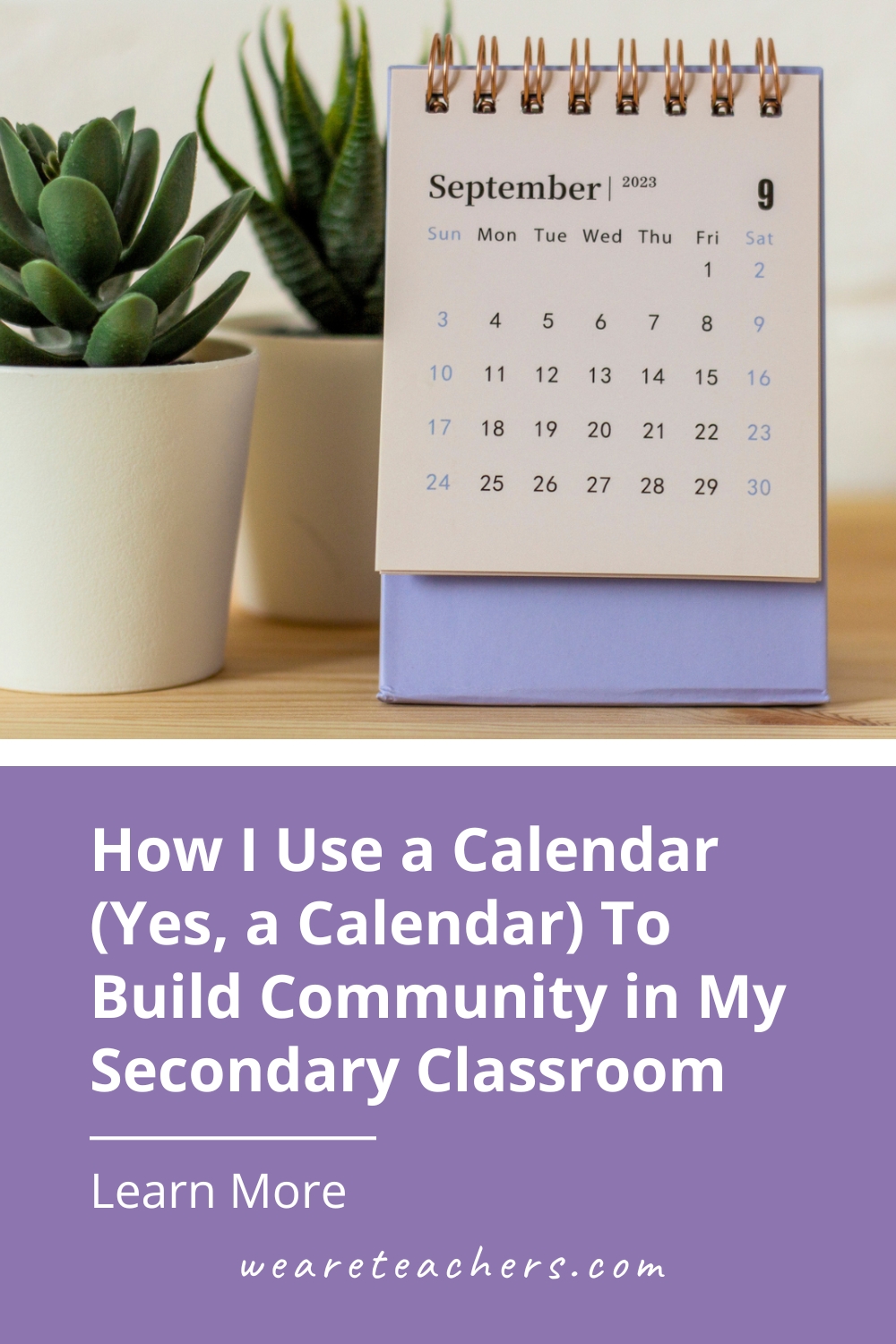 How I Use a Calendar for Classroom Community