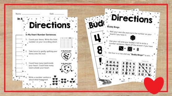 Free Printable Valentine's Day Centers for the Classroom - Math & Literacy