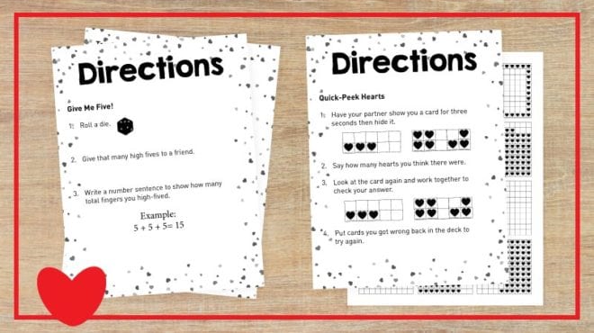 Free Printable Valentine's Day Centers for the Classroom - Math & Literacy