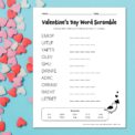 Valentine's Day Word Scramble: Free Printable Activity