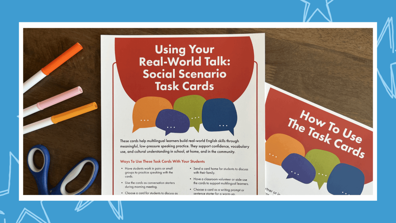 Help Your ELL Students With Free Social Scenario Task Cards