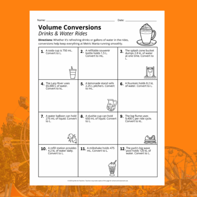 Free Printable Metric Conversion Worksheets - We Are Teachers