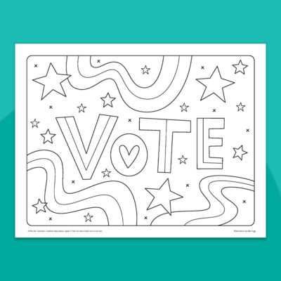 Voting Coloring Pages: Free Download for Election Season 2024 - We Are ...