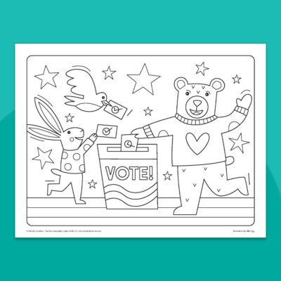 Voting Coloring Pages: Free Download for Election Season 2024 - We Are ...